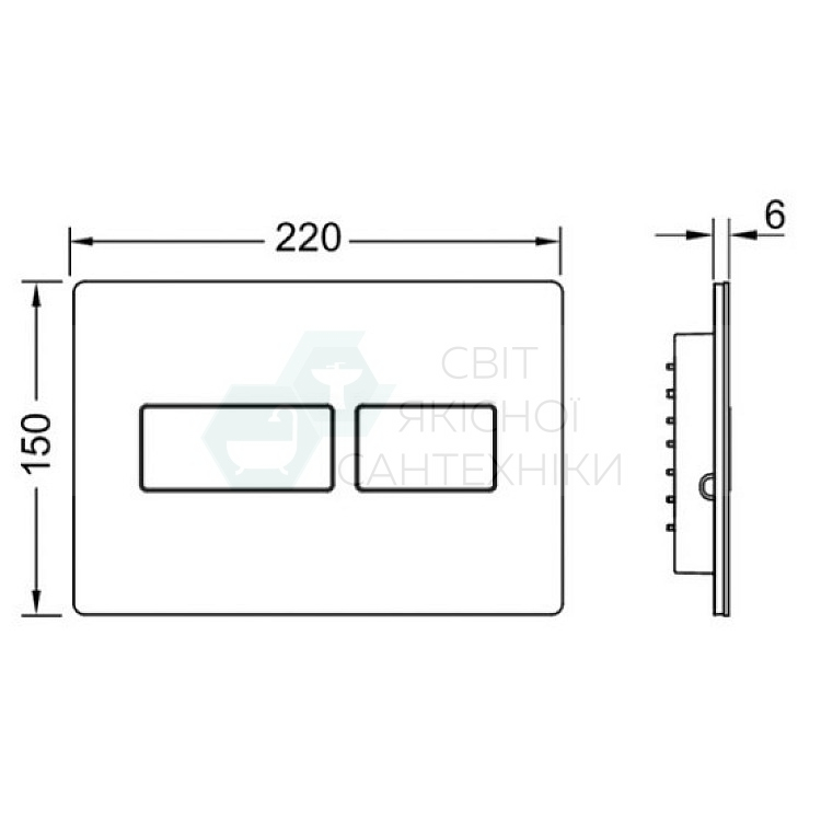 Купить Кнопка смыва TECE Solid 9240430 | SvitSanteh