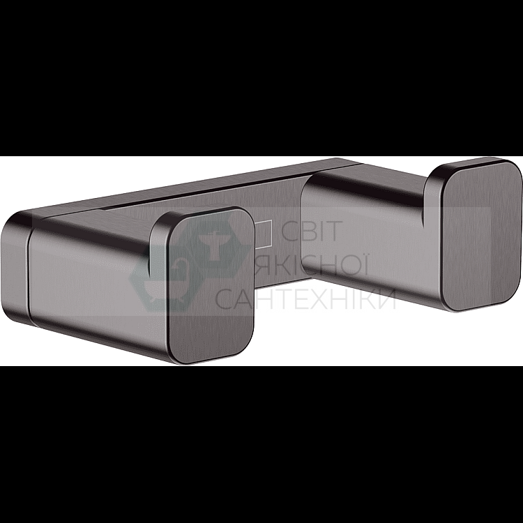 Купити Гачок подвійний Brushed Black Hansgrohe AddStoris 41755340 ...