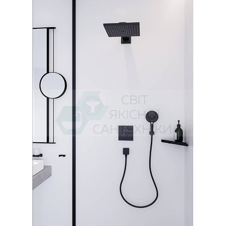 Купити Гачок подвійний Matt Black Hansgrohe AddStoris 41755670 | SvitSanteh