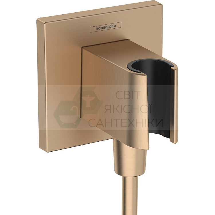 Купити Шлангове під'єднання з тримачем Brushed Bronze Hansgrohe FixFit ...