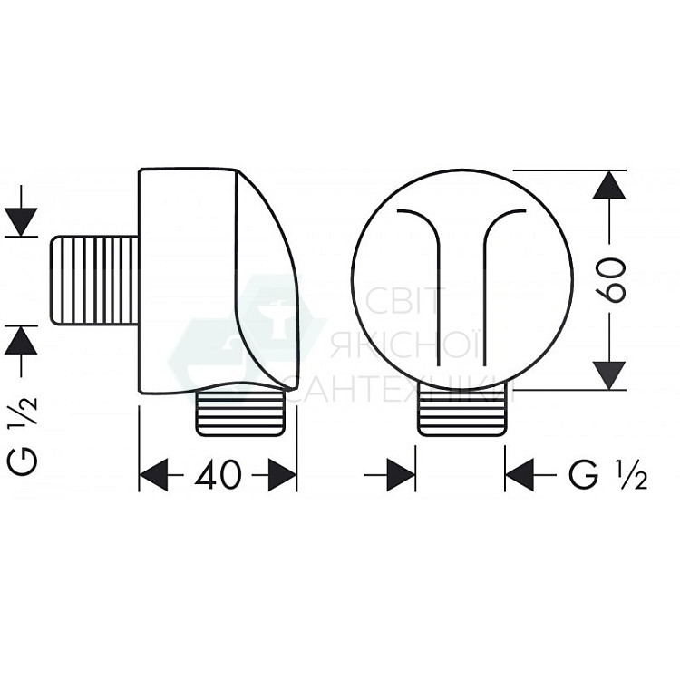 Купити Шлангове під'єднання без зворотного клапана Brushed Black ...
