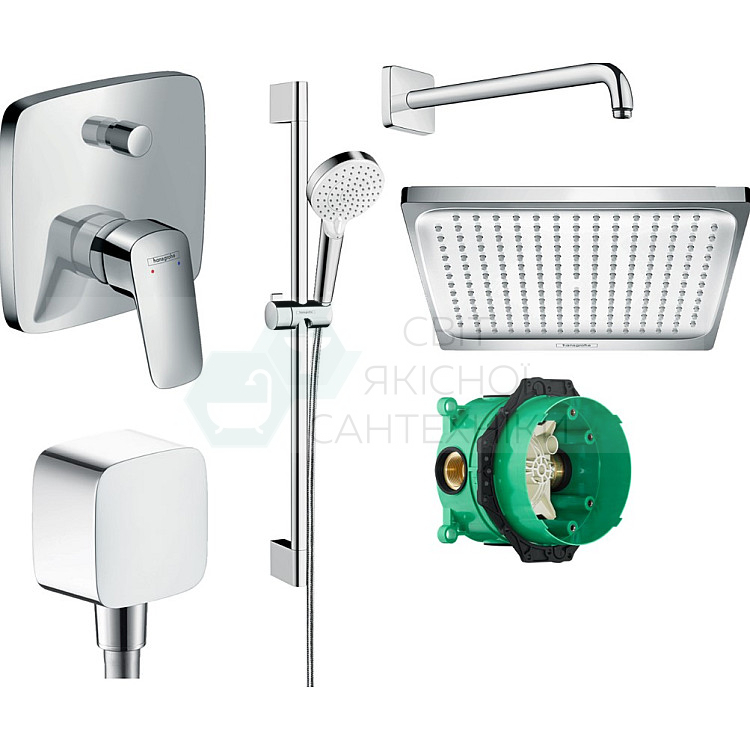 Купити Комплект прихованого монтажу для душу 6в1 Hansgrohe EcoSmart 240 ...