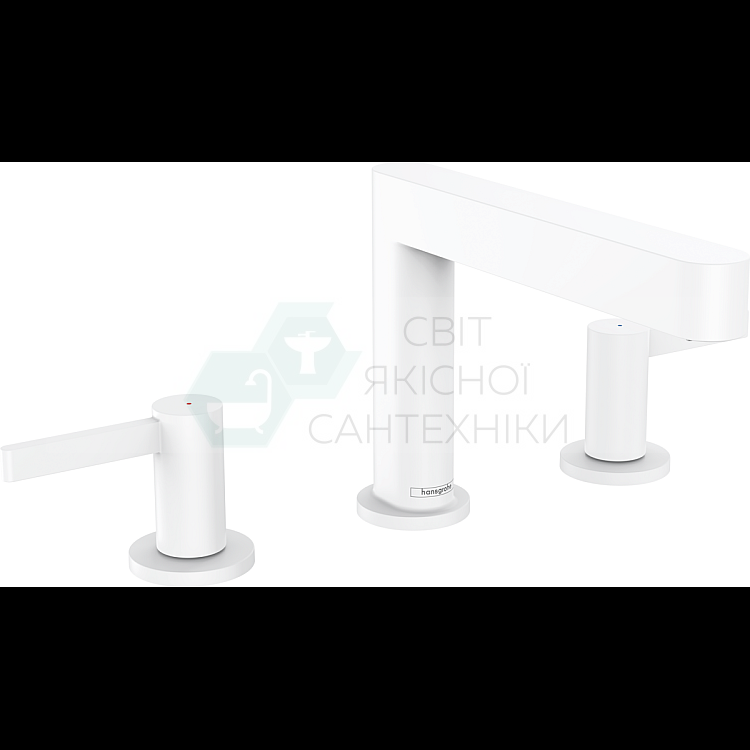 Купити Змішувач для умивальника на 3 отвори з донним клапаном push-open ...