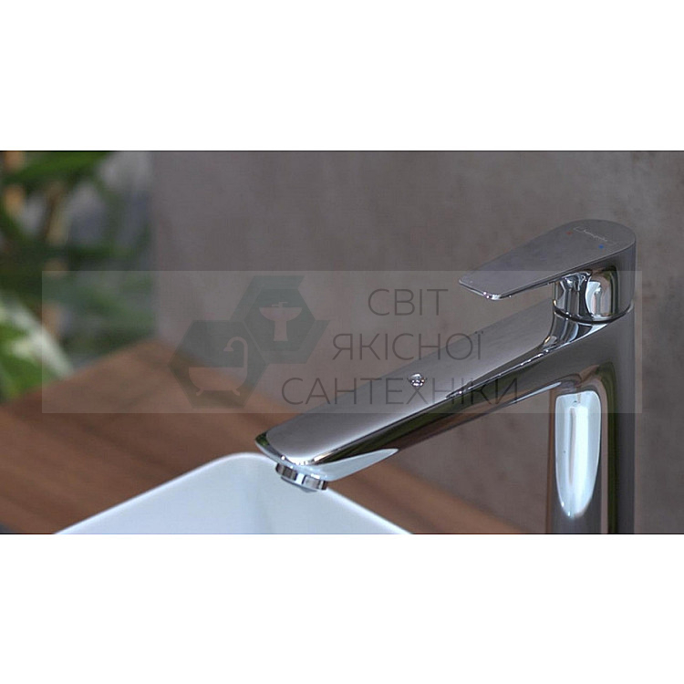 Купити Змішувач для умивальника Brushed Black Chrome HANSGROHE TALIS E ...