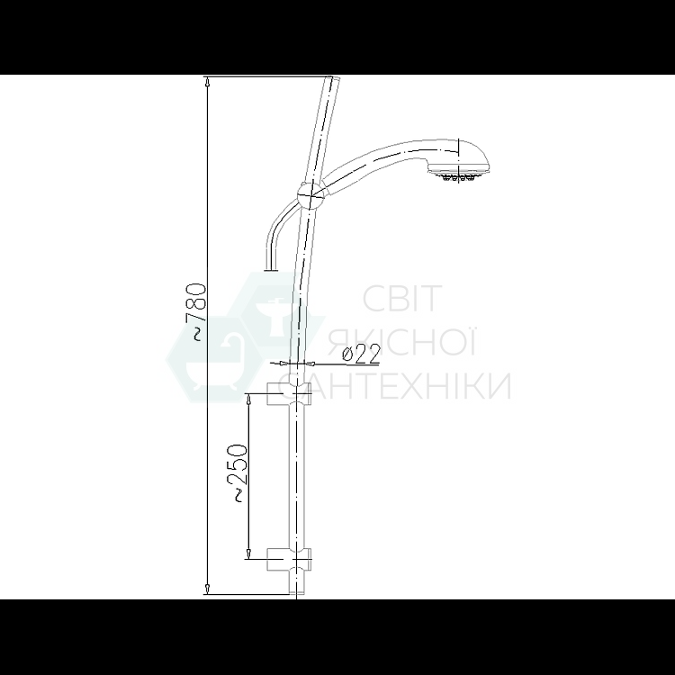 Купити Душовий гарнітур KFA ARMATURA PALLAS 841-330-00 | SvitSanteh