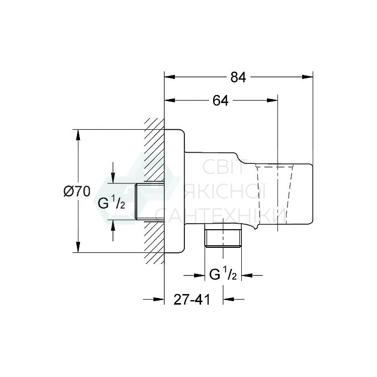 Купити Шлангове підключення з тримачем Grohe Relexa 28679000 хром ...