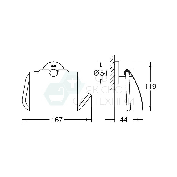 Купити Тримач для туалетного паперу Grohe Essentials 40367001 | SvitSanteh