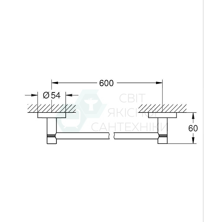 Купити Тримач для рушника Grohe Essentials 40366001 - SVITSANTEH