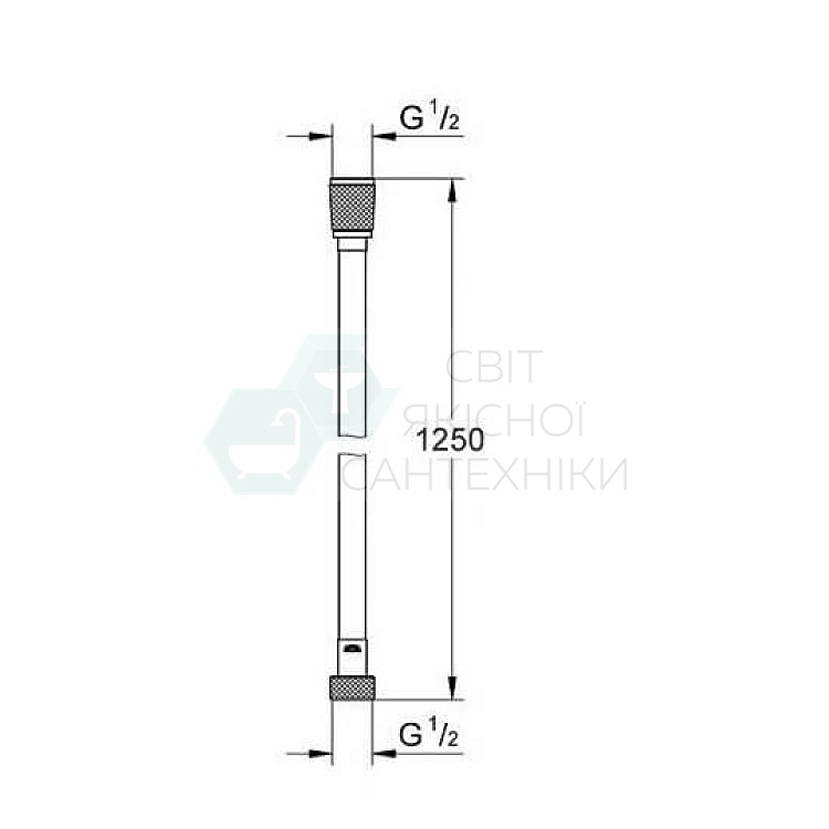 Купити Душовий шланг GROHE SILVERFLEX 28362000 - SVITSANTEH