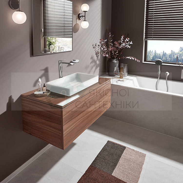 Купить Черный смеситель для умывальника Hansgrohe Vivenis 110 (75020670 ...