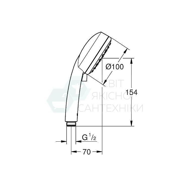 Купити Ручний душ Grohe Tempesta Cosmopolitan 100 27571002 | SvitSanteh