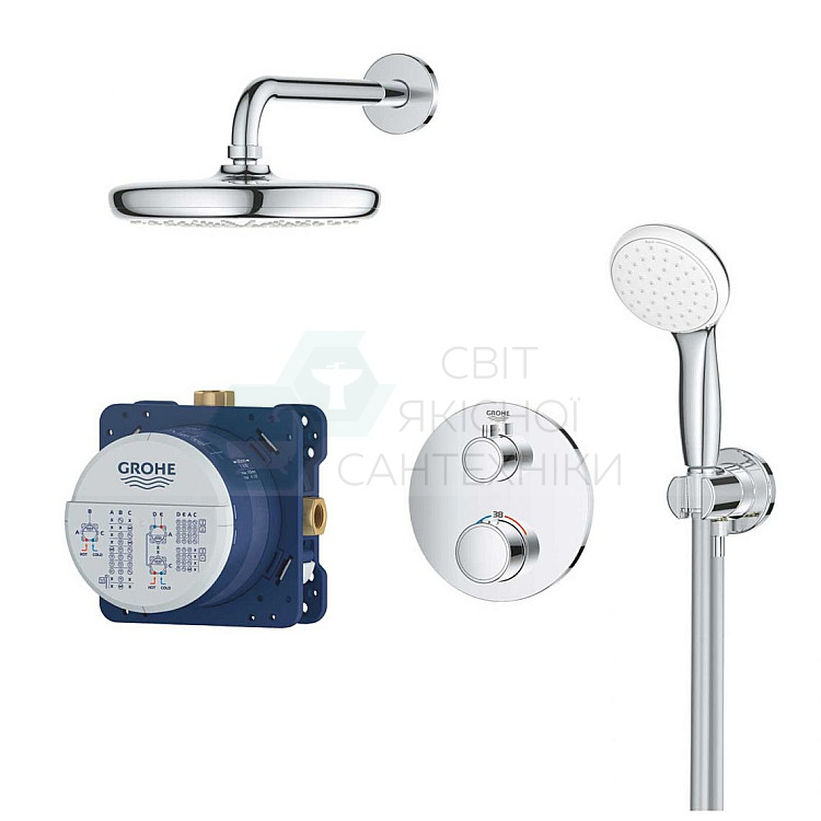 Купити Душова система прихованого монтажу Grohe Grohtherm Thermostatic ...