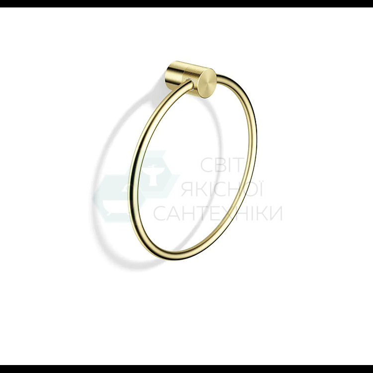 Купити Тримач рушників кільце /20 × 4.5 × 21 cm матове золото/ Stella ...
