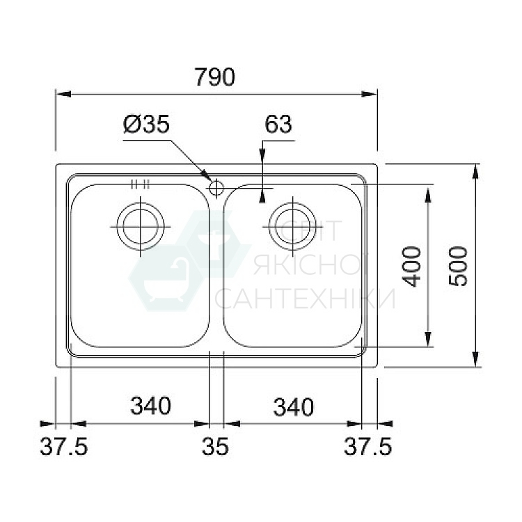 Купити Кухонна мийка Franke Logica Line LLX 620-79 101.0381.838 ...
