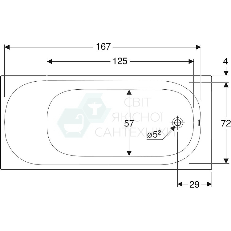 Купити Ванна прямокутна Geberit Soana Slim Rim 180x80 554.015.01.1 ...