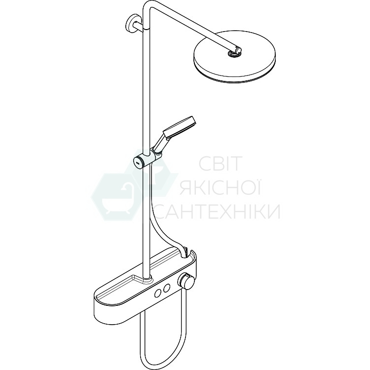 Купити Душова система 1jet термостат EcoSmart Pulsify S Hansgrohe ...