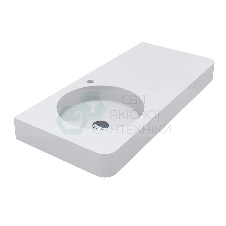Купить Умывальник MIRAGGIO LOOP 1000 L MIRASOFT белый матовый - SVITSANTEH
