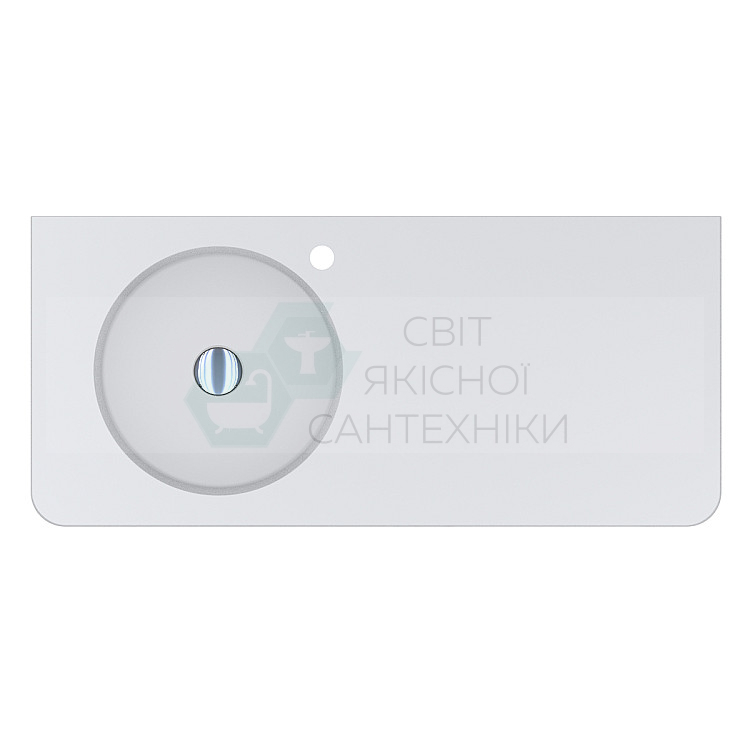 Купить Умывальник MIRAGGIO LOOP 1000 L MIRASOFT белый матовый - SVITSANTEH