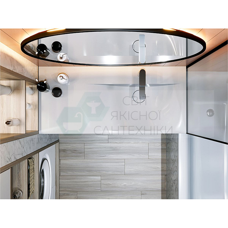 Купити Умивальник MIRAGGIO VIOLA 1000 R Miramarble білий глянцевий - SVITSANTEH