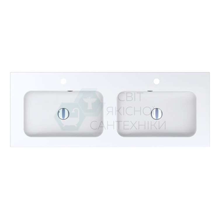 Купить Умывальник MIRAGGIO DELLA 1200-2 Miramarble белый матовый - SVITSANTEH