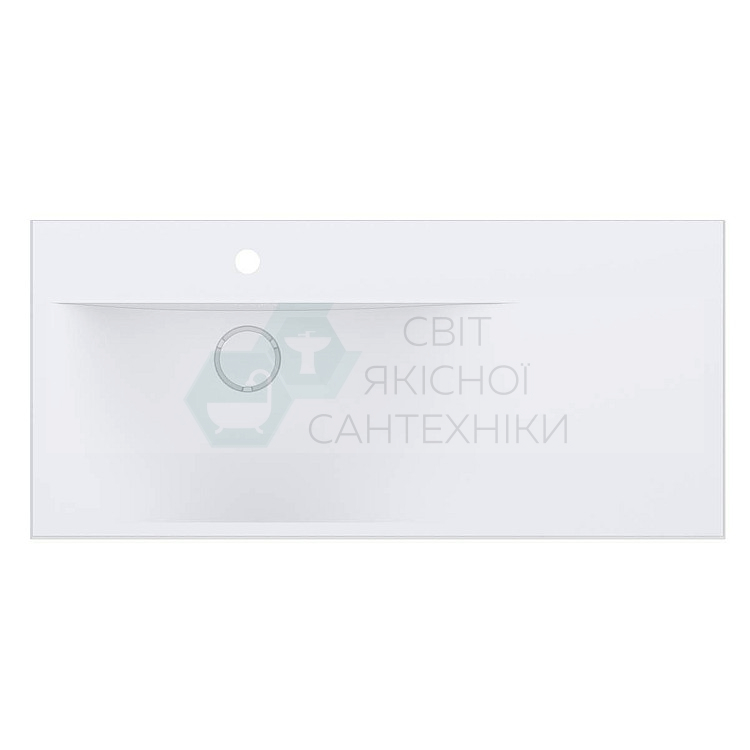 Купить Умывальник MIRAGGIO VIOLA 1000 L MIRASOFT белый матовый - SVITSANTEH