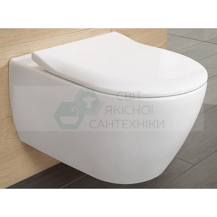 Купить Унитаз подвесной VILLEROY & BOCH SUBWAY 2.0 56001001 с крышкой ...