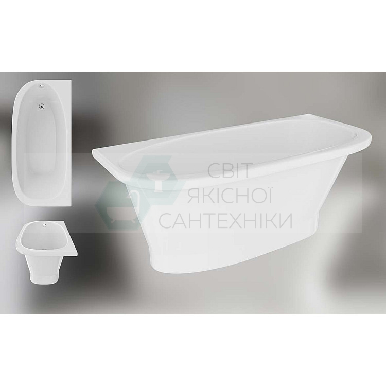 Купити Ванна окремостояча STUDIO STONE BARITO 190x80 BAR190080 - SVITSANTEH