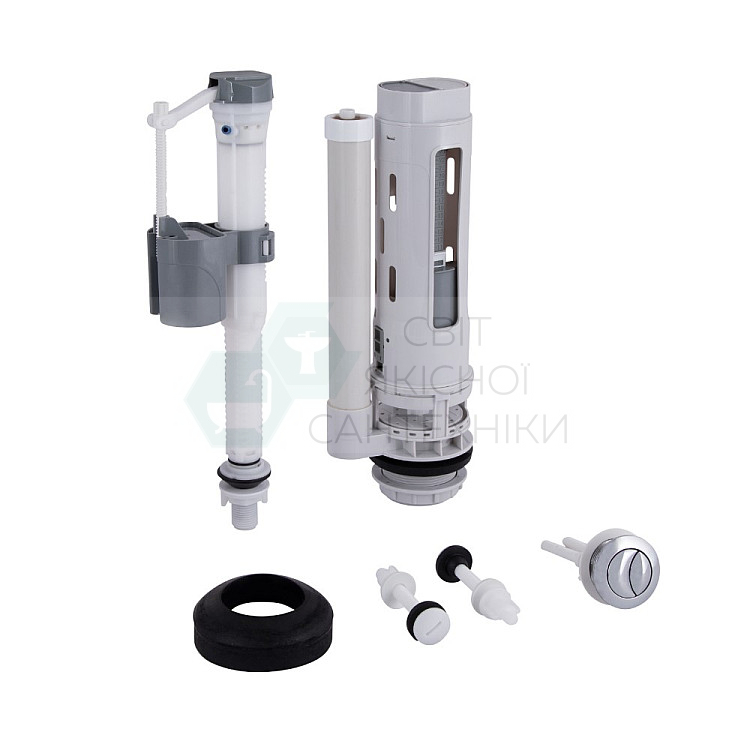 Купити Комплект арматури для унітазу з кнопкою змиву та клапаном ...