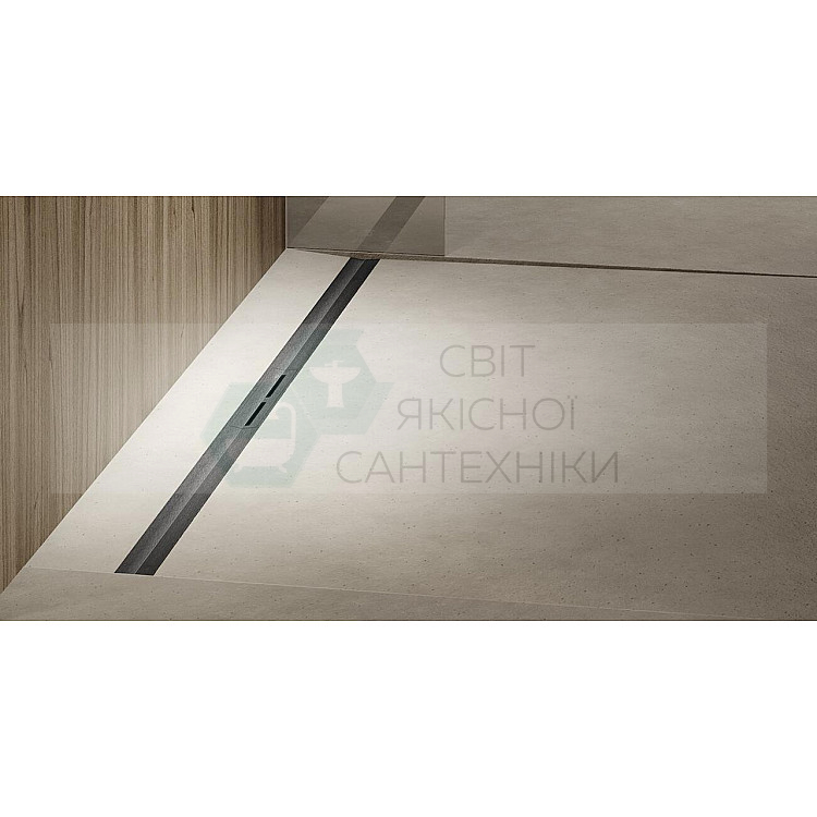 Купити Душовий профіль TECE Drainprofile 900 мм 670901 чорний матовий хром | SvitSanteh