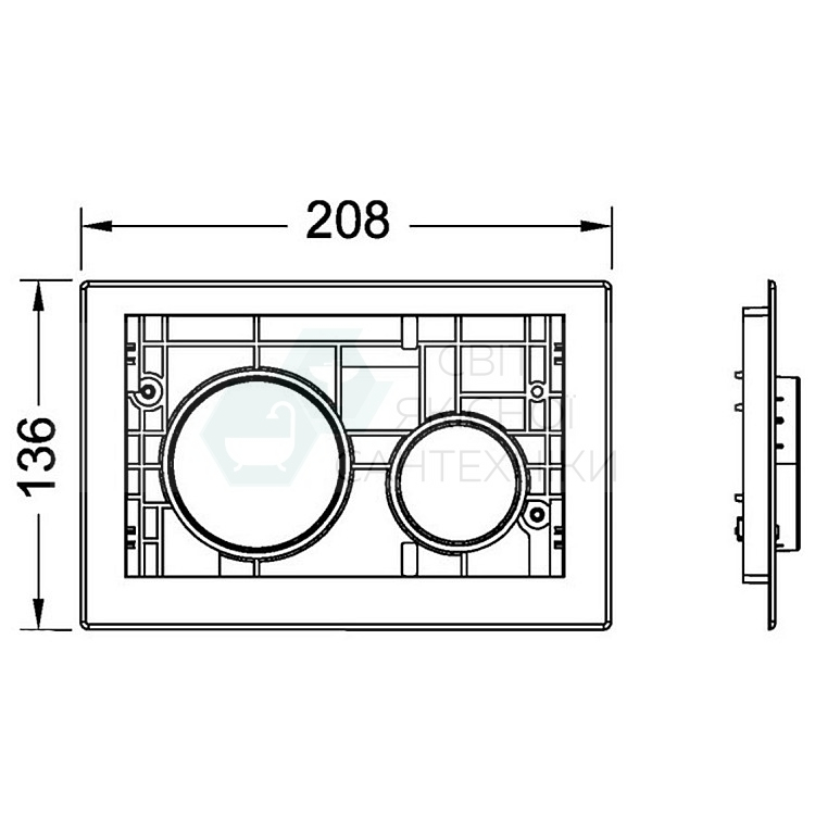 Купити Пускові клавіша до панелей TECELoop хром глянець 9240666 | SvitSanteh