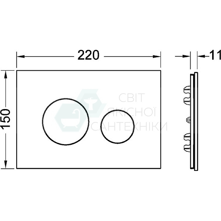 Купити Панель змиву TECE Loop лицьова частина 9240671 | SvitSanteh