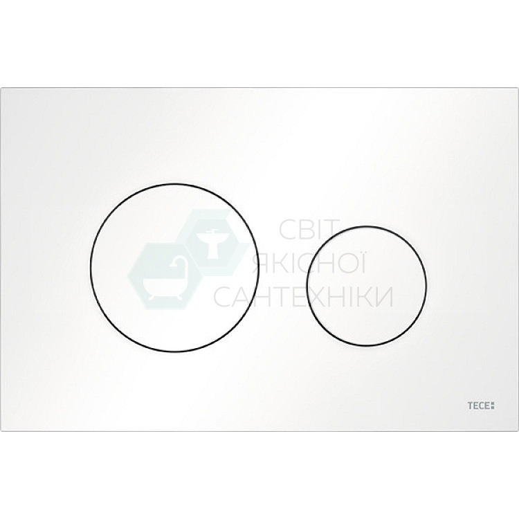 Купити Панель подвійного змиву TECE Loop біла матова 9240926 | SvitSanteh