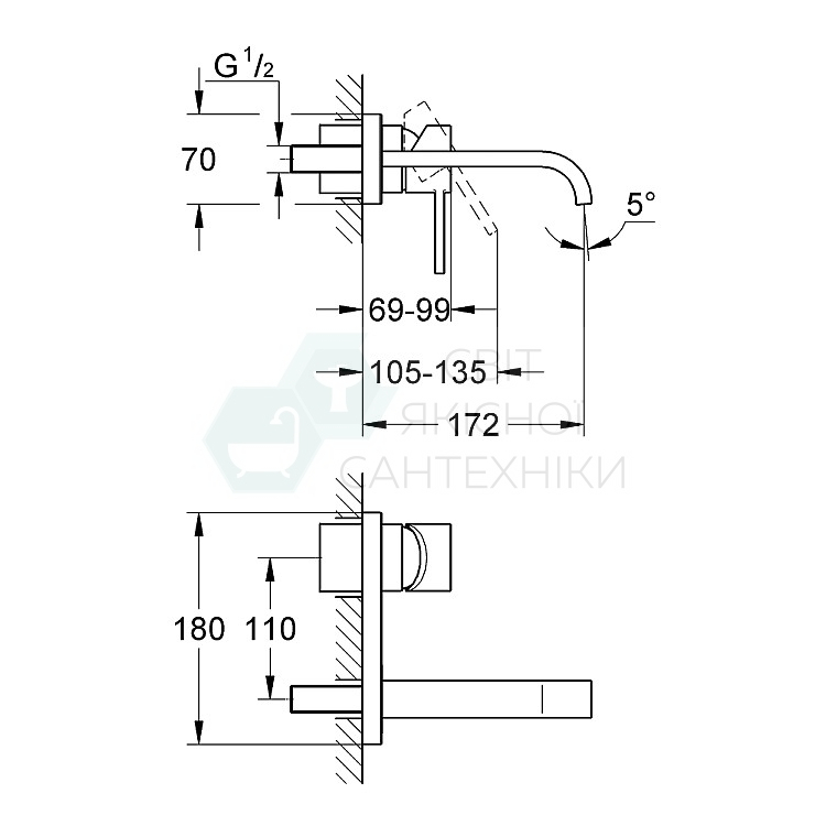 Купити Змішувач для умивальника Grohe Allure S-Size 19309000 | SvitSanteh