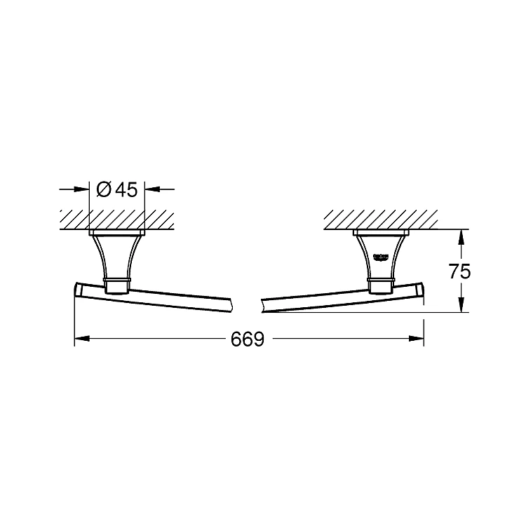 Купити Тримач для рушника Grohe Grandera 40629000 | SvitSanteh