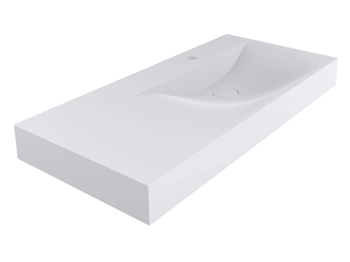 Купити Умивальник MIRAGGIO VIOLA 1000 R MIRASOFT білий матовий | SvitSanteh