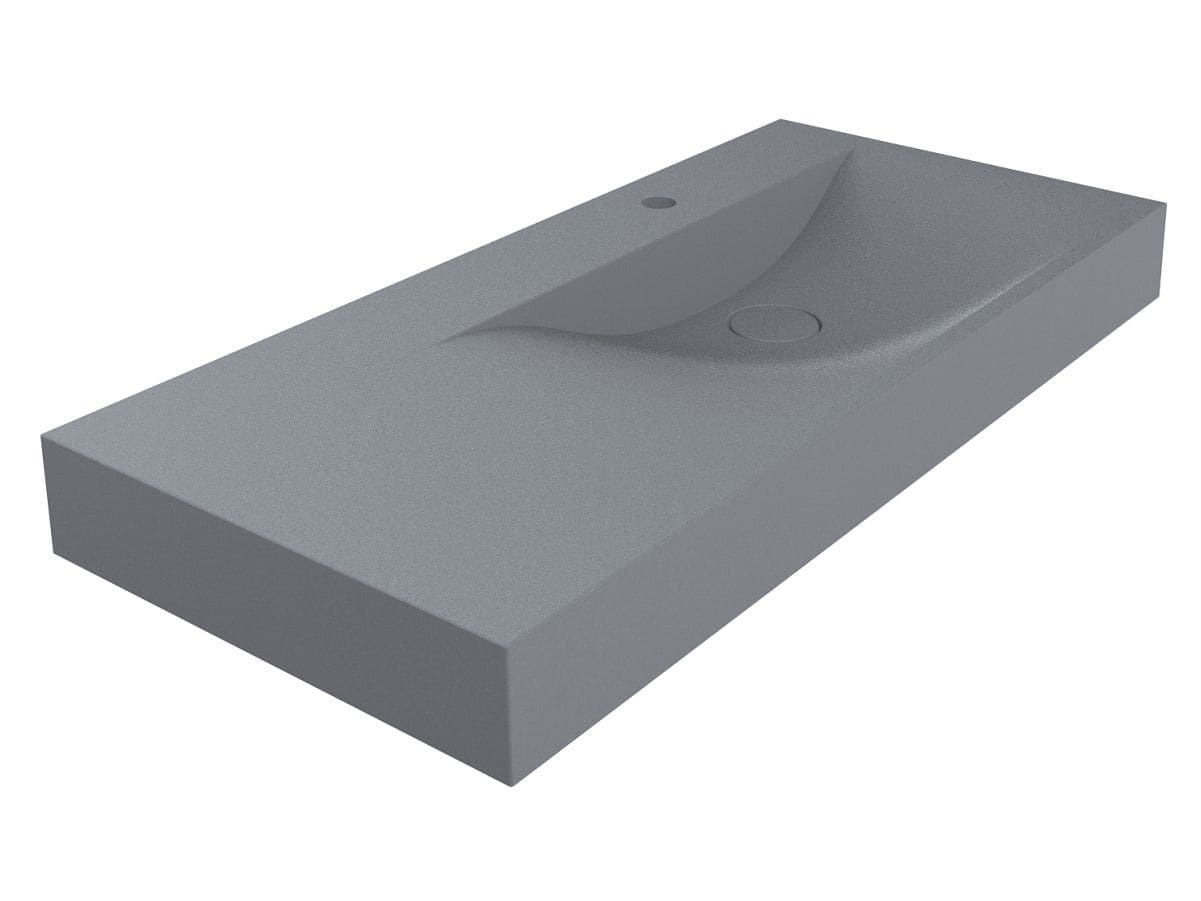 Купити Умивальник MIRAGGIO VIOLA 1000 R MIRASTONE сірий матовий - SVITSANTEH