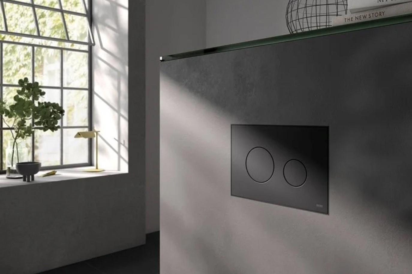 Купити Панель подвійного змиву TECE Loop чорна матова 9240925 - SVITSANTEH